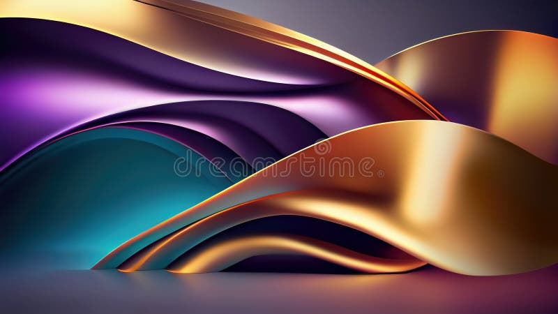 Multicolored Layered Shapes Background Stock Illustration ...