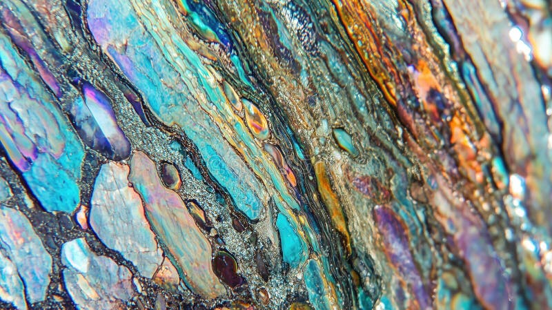 Multicolored Layered Stone Texture Stock Image - Image of pattern ...
