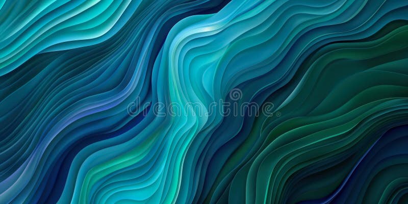 Abstract Layered Wave Pattern Stock Illustration - Illustration of ...