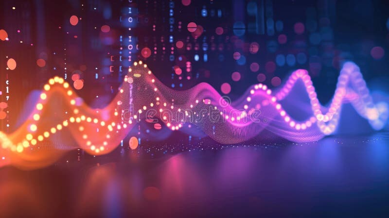 Multicolored Lights Fill the Background, Creating a Vibrant and Dynamic ...