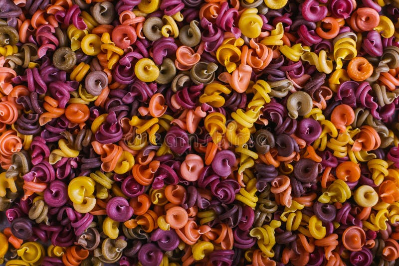 Multi-colored Macaroni of an Unusual Form with Natural Vegetable Dyes ...
