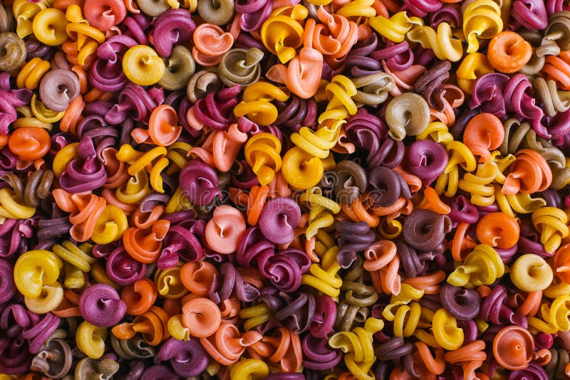 Multi-colored Macaroni of an Unusual Form with Natural Vegetable Dyes ...