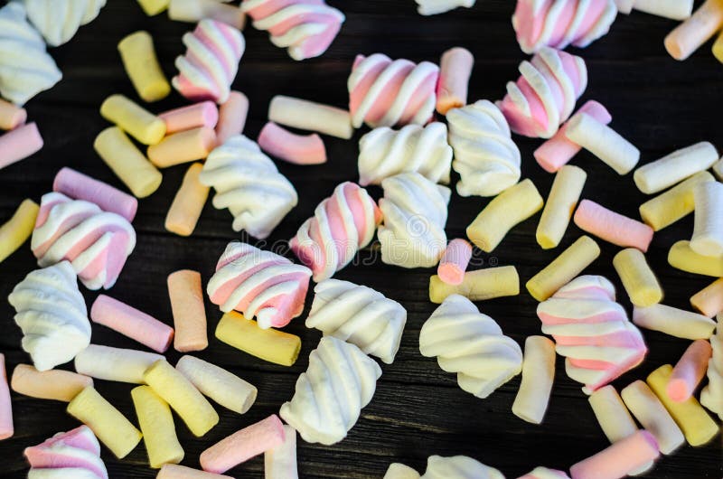 Multicolored Marshmallow Background Stock Photo - Image of gelatin ...