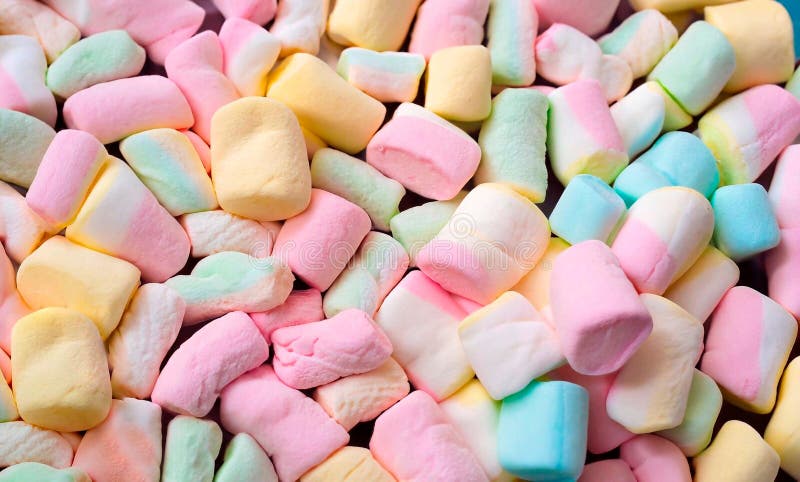 Multicolored Marshmallow Background Stock Illustration - Illustration ...