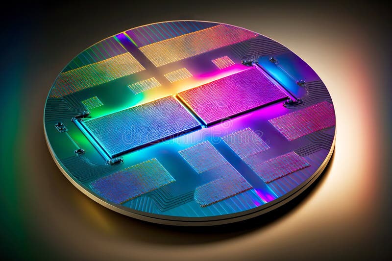 Multicolored Microcircuits for Technological Development Wafer ...