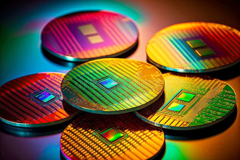 Multicolored Microcircuits for Technological Development Wafer ...