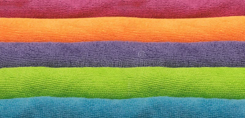Multicolored Microfiber Pattern or Microfibre Stock Image - Image of ...