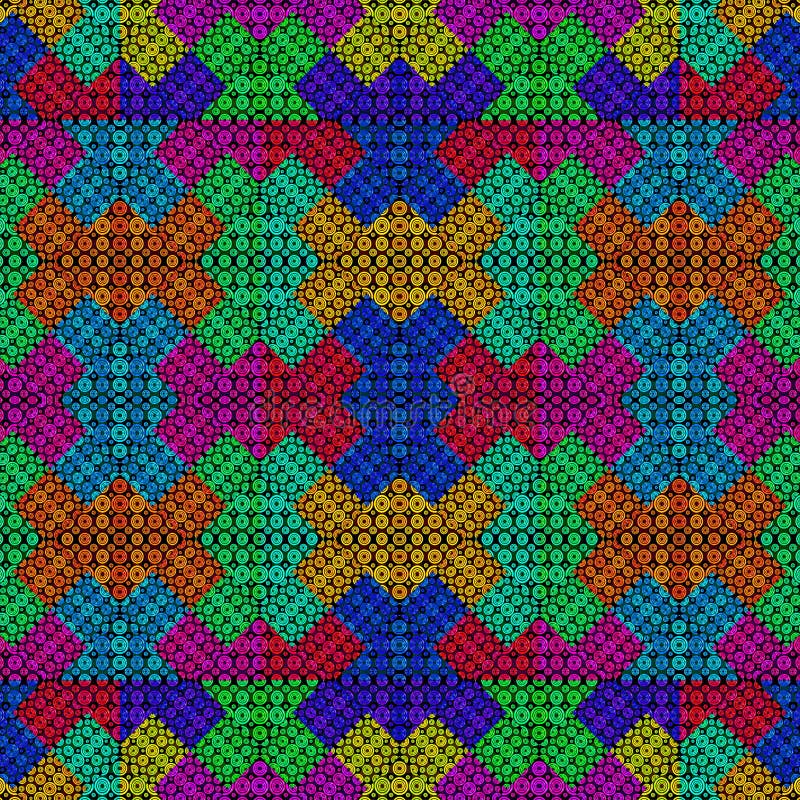 Multicolored Modern Geometric Pattern Stock Illustration - Illustration ...
