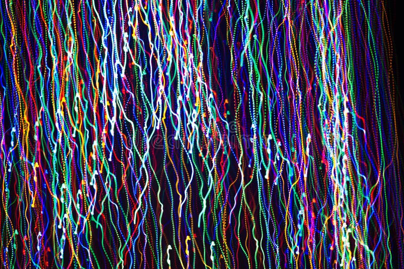 Multicolored Motion Blurred Lights Pattern Stock Photo - Image of ...