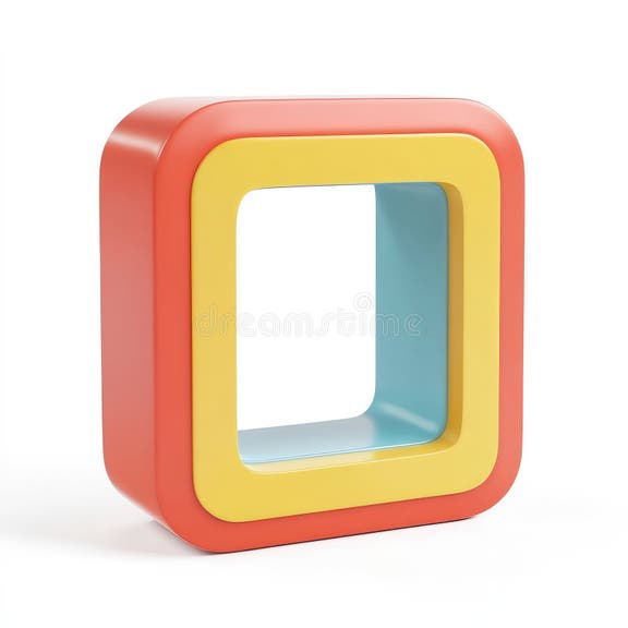 Abstract Colorful Square Frame, Modern Design Element Stock ...