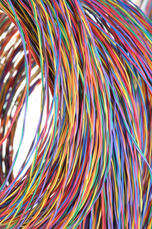 Multicolored Network Computer Cables Stock Image - Image of abstract ...