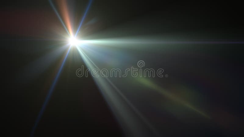 Multicolored Optical Lens Flares Shiny Light Burst Animation Stock ...