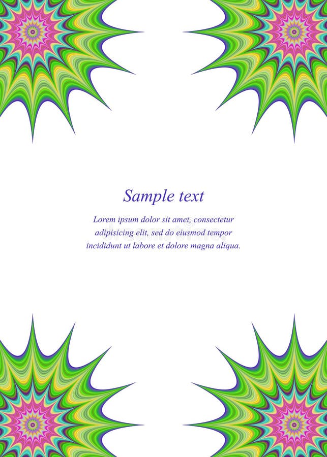 Multicolored Page Corner Design Template Stock Vector - Illustration of ...