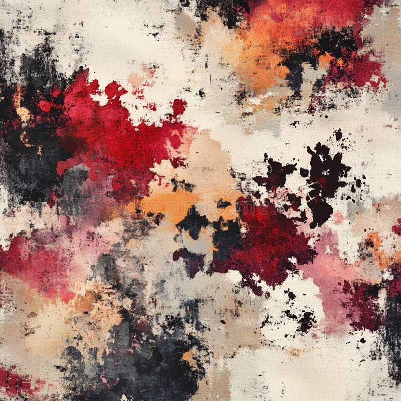Multicolored Paint Splatter Creating an Abstract Design with Rich ...