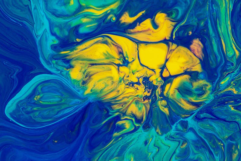 Multicolored Paints Create a Beautiful Abstract Background Stock Photo ...