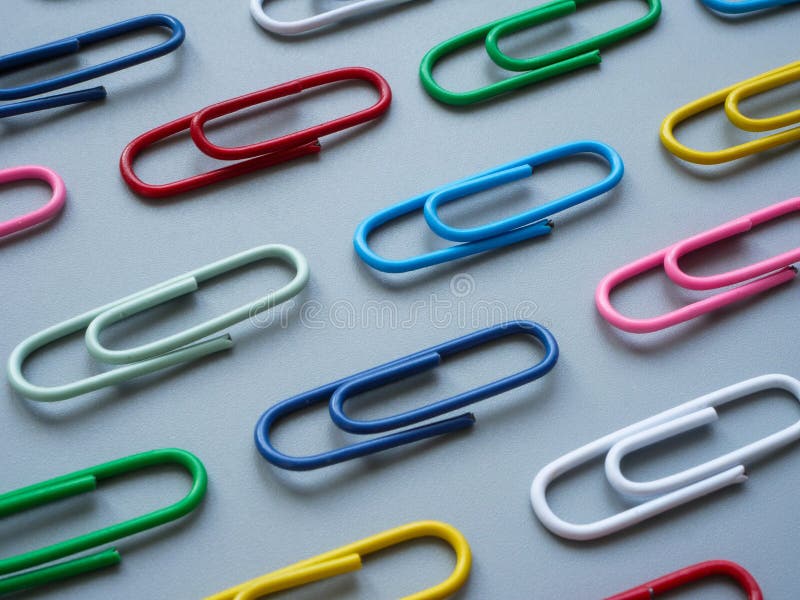 Multicolored Paper Clips As a Symbol of Diversity. Stock Photo - Image ...