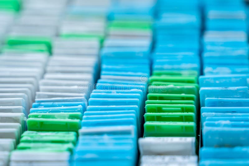 Multicolored Patient Tissue Blocks at Modern Laboratory Stock Image ...