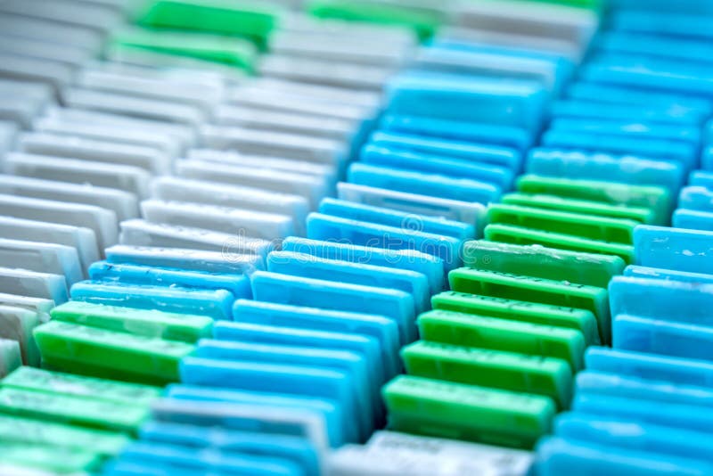 Multicolored Patient Tissue Blocks at Modern Laboratory Stock Image ...