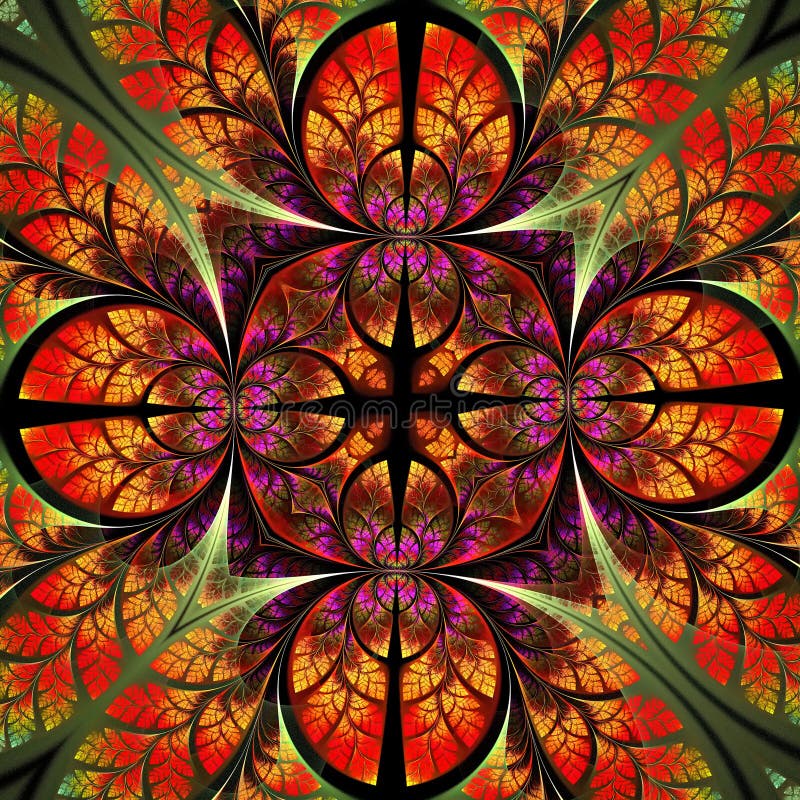 Multicolored Pattern of the Leaves. Collection - Tree Foliage Stock ...