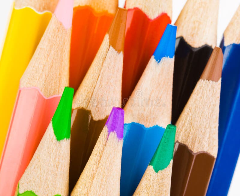 Multicolored pencils stock image. Image of creativity - 11642409