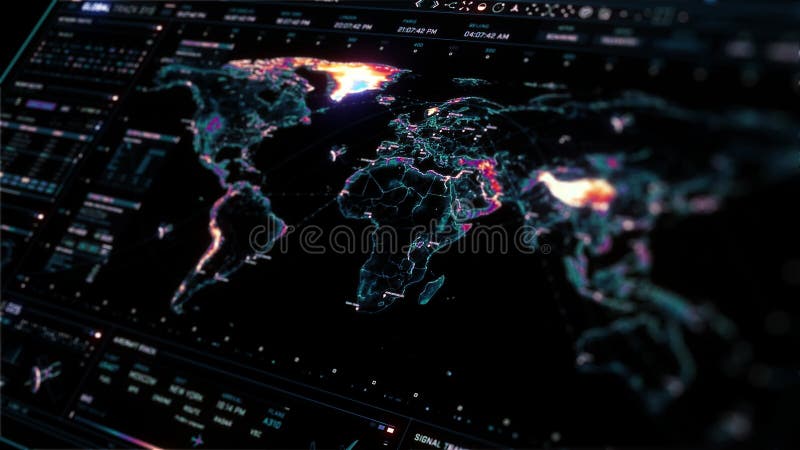 Futuristic Interface | HUD | Digital Screen Stock Video - Video of data ...