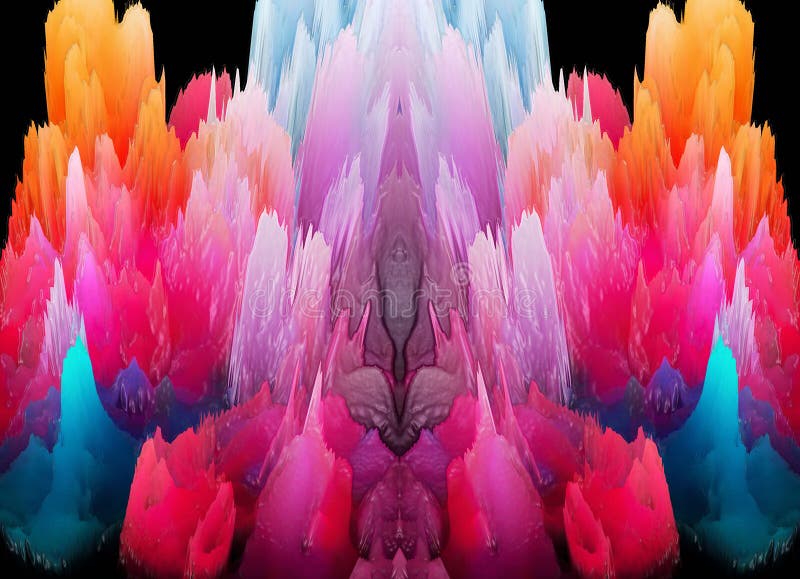 Multicolored Pile of Wax Melting Stock Illustration - Illustration of ...