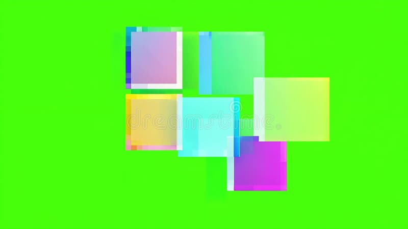 Multicolored Pixelated Rectangles Arranged Randomly Creating a Playful ...