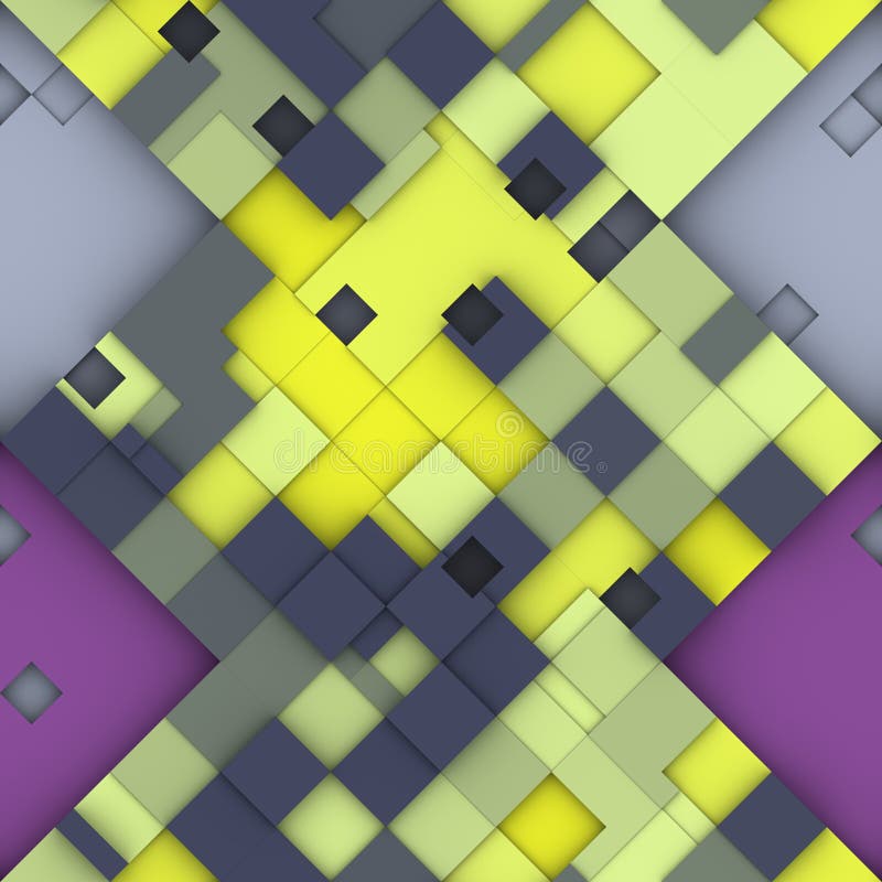 Multicolored Pixelated Seamless Background. Modern Stylish Abstract ...