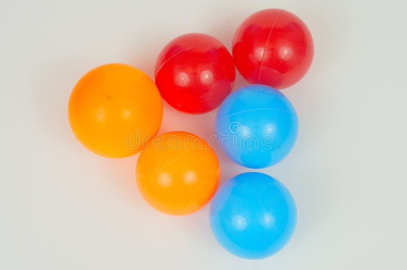 Multicolored Plastic balls stock photo. Image of bright - 96817172