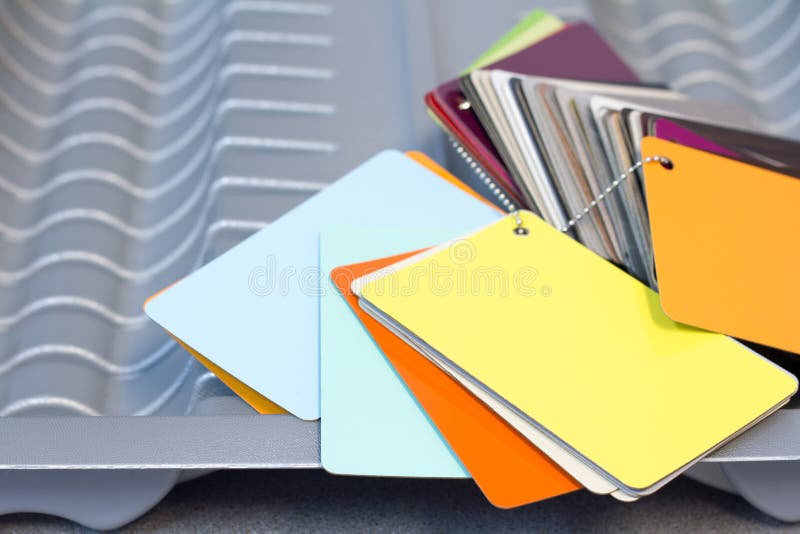 Multicolored Plastic Samples for Manufacturing and Ordering Furniture ...