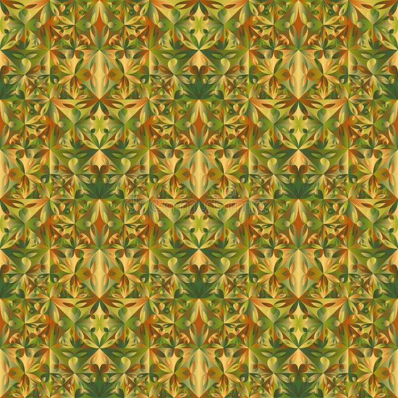 Multicolored Polygonal Floral Triangle Pattern Background Design Stock ...