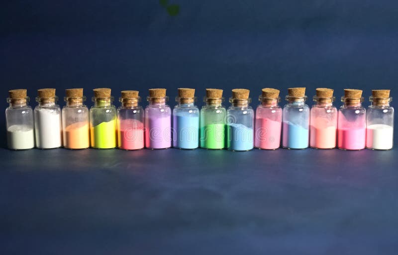 Multicolored Powder Paints. Paints in the Form Stock Image - Image of ...