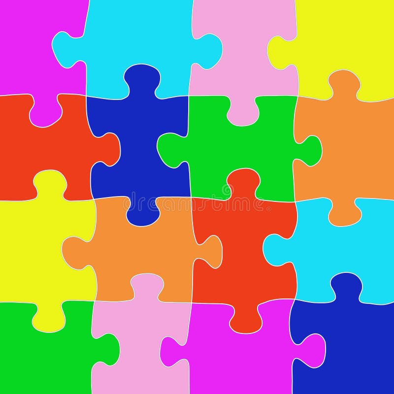 Multicolored Puzzle Stock Illustrations – 4,320 Multicolored Puzzle ...