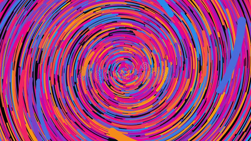 Multicolored Radial Lines, Computer Generated. 3d Rendering Abstract ...