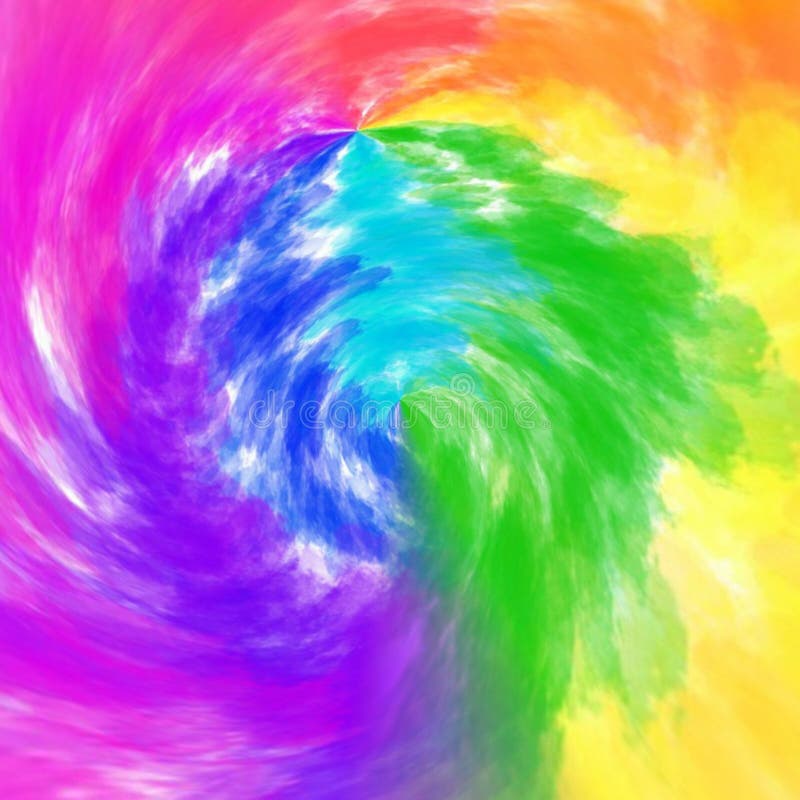 Multicolored Rainbow Watercolor Distorted Pattern Swirled Intermixed ...