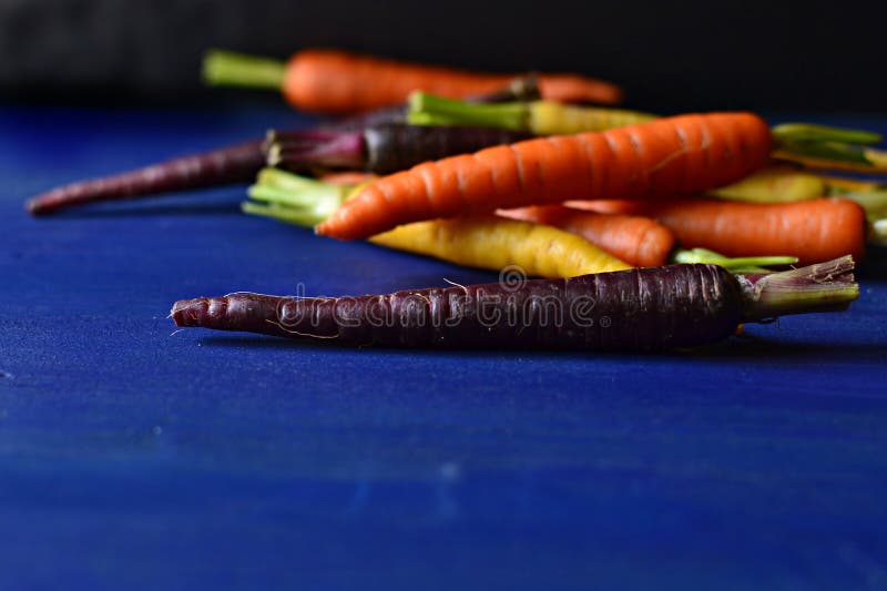 Multicolored raw carrots stock image. Image of blue, ready - 88488673