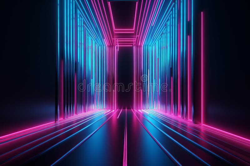 Multicolored ray of light stock illustration. Illustration of flying ...