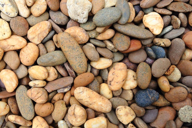 Multicolored river pebbles stock image. Image of nature - 154058349