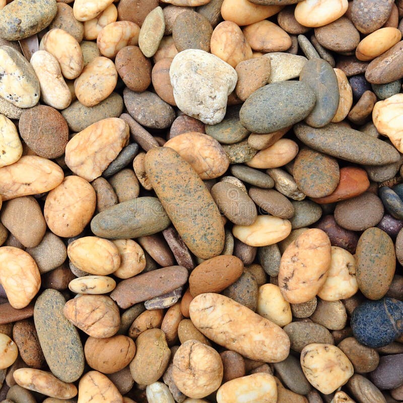 Multicolored river pebbles stock image. Image of decorative - 154058529