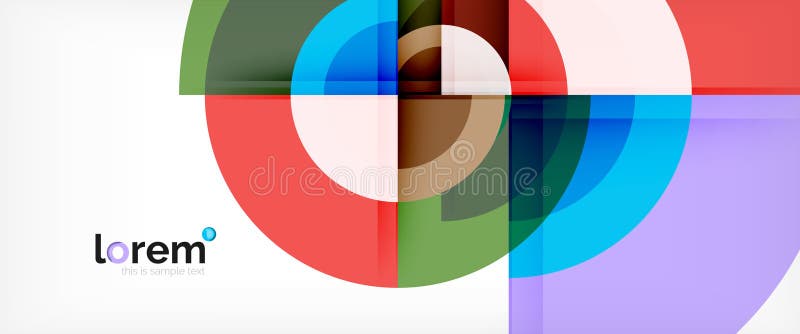 Multicolored Round Shapes Abstract Background Stock Vector ...