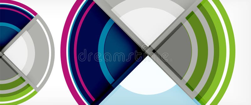 Multicolored Round Shapes Abstract Background Stock Vector ...