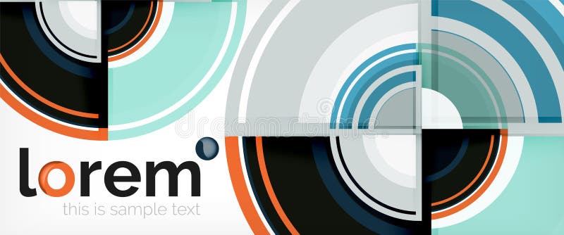 Multicolored Round Shapes Abstract Background Stock Vector ...