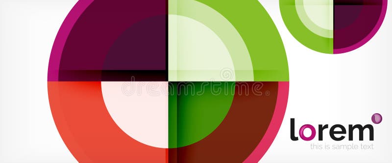 Multicolored Round Shapes Abstract Background Stock Vector ...