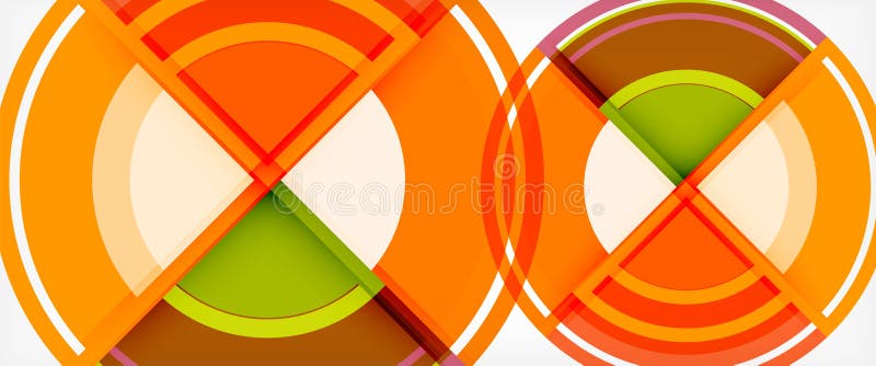 Multicolored Round Shapes Abstract Background Stock Vector ...