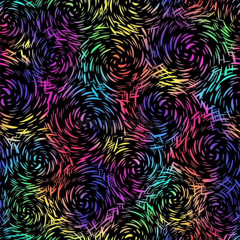 Multicolored Seamless Pattern. Neon Print. Repeated Multicolor Patterns ...