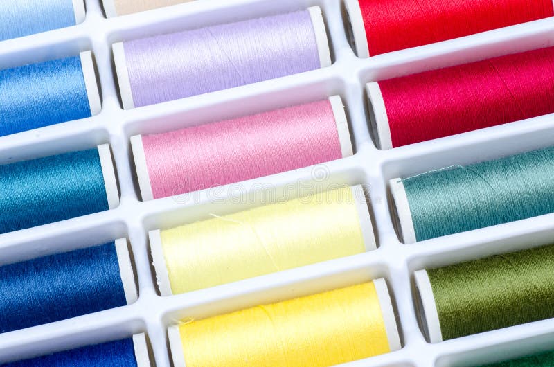 Multicolored Sewing Threads Stock Image - Image of sewing, fashion ...