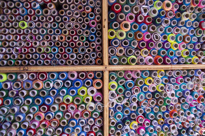 Multicolored Sewing Threads Pattern Texture Can Be Used As a Background ...