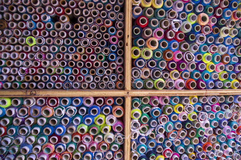Multicolored Sewing Threads Pattern Texture Can Be Used As a Background ...