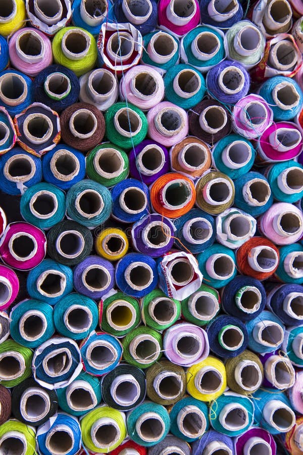 Multicolored Sewing Threads Pattern Texture Can Be Used As a Background ...