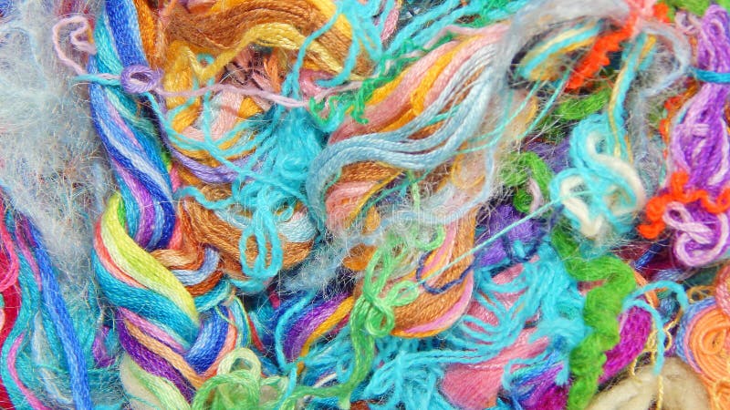 Multicolored Silk Threads. Colorful Background Texture Stock Image ...